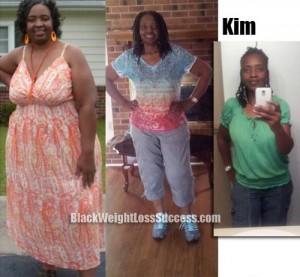 Kim lost 190 pounds | Black Weight Loss Success