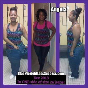 Angela lost 98 pounds | Black Weight Loss Success