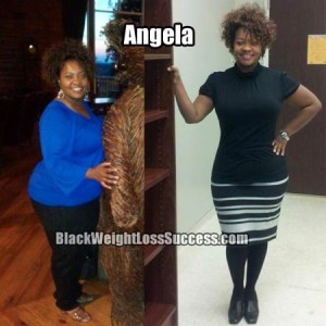 Angela lost 98 pounds | Black Weight Loss Success