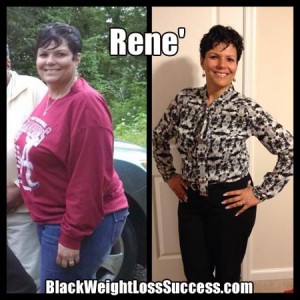Update: Rene' lost 53 pounds | Black Weight Loss Success