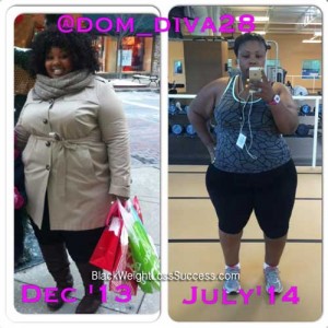 Dominique lost 56 pounds | Black Weight Loss Success