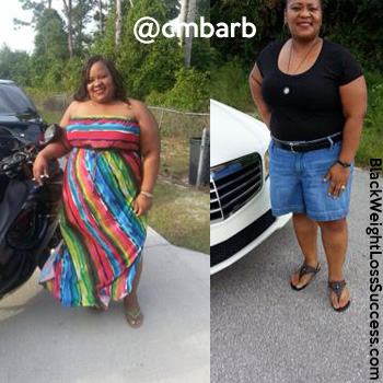 Cherry lost 96 pounds | Black Weight Loss Success