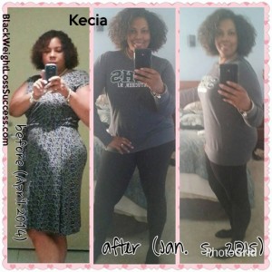 Kecia lost 28 pounds | Black Weight Loss Success