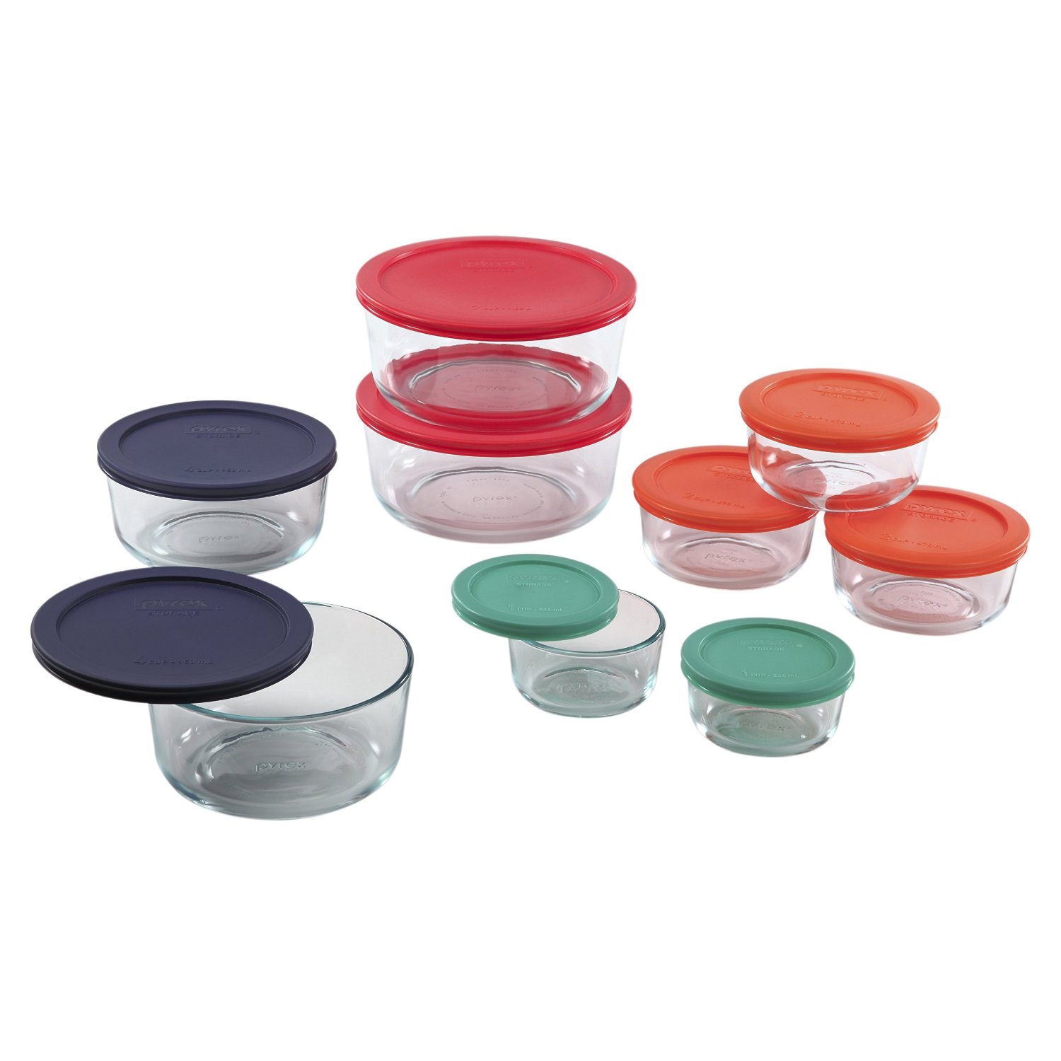 Great Deal: 55% off 18 Piece Pyrex Food Storage Set | Black Weight Loss ...