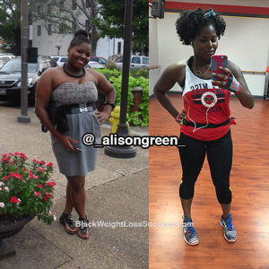 Alison lost 46 pounds | Black Weight Loss Success