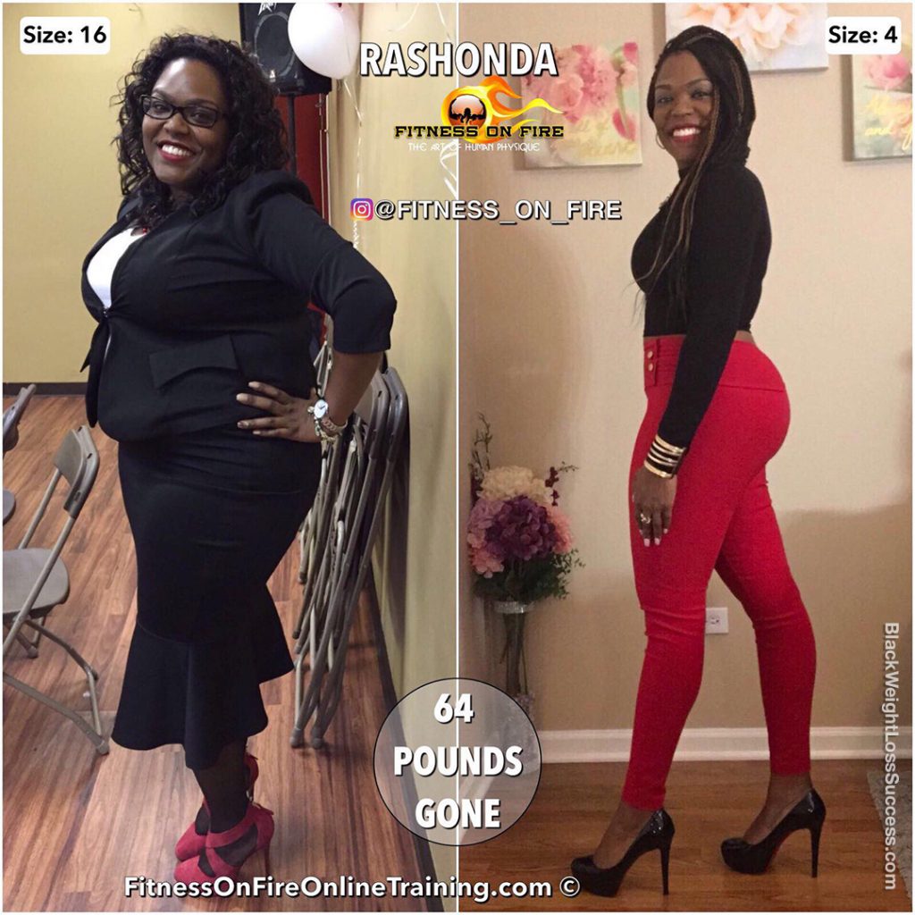 Rashonda lost 50 pounds | Black Weight Loss Success