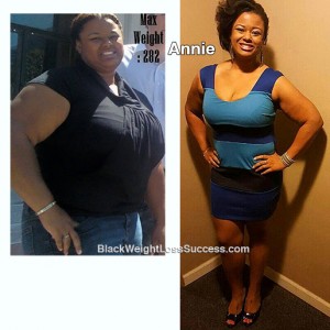 Annie lost 97 pounds | Black Weight Loss Success