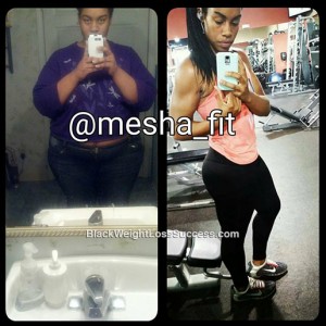 Mesha lost 135 pounds | Black Weight Loss Success