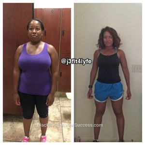 Jackie lost 68 pounds | Black Weight Loss Success