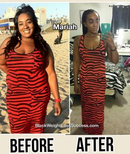 Mariah lost 97 pounds | Black Weight Loss Success