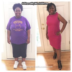 LaKisha lost 83 pounds | Black Weight Loss Success