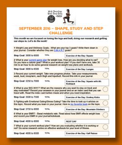 September Shape, Study and Step Challenge | Black Weight Loss Success