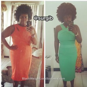 Genae lost 63 pounds | Black Weight Loss Success