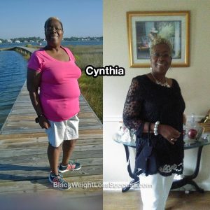 Cynthia lost 71 pounds - Black Weight Loss Success