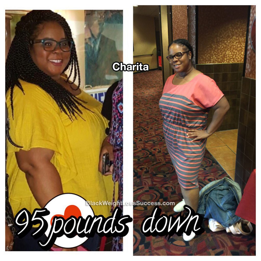 Charita lost 96 pounds - Black Weight Loss Success