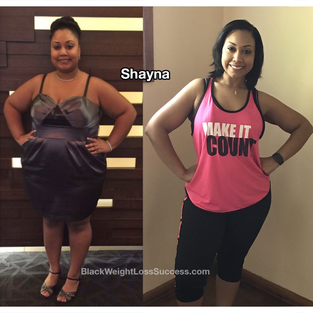 Shayna lost 107 pounds | Black Weight Loss Success