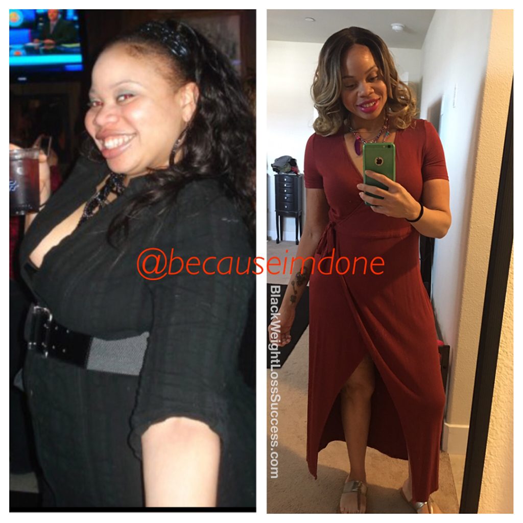 Tahliesha lost 105 pounds | Black Weight Loss Success