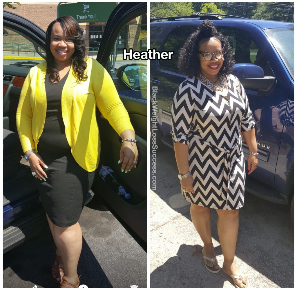 Heather lost 32 pounds | Black Weight Loss Success