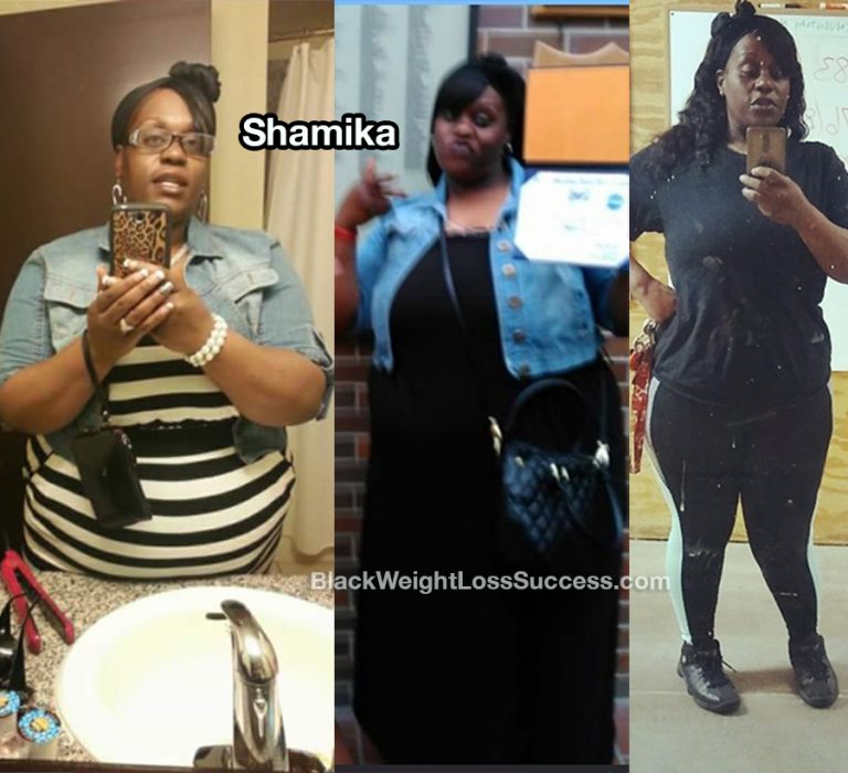 Shamika lost 83 pounds | Black Weight Loss Success