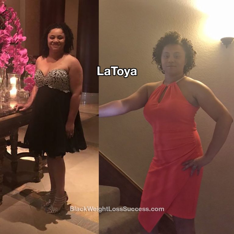 LaToya lost 33 pounds - Black Weight Loss Success