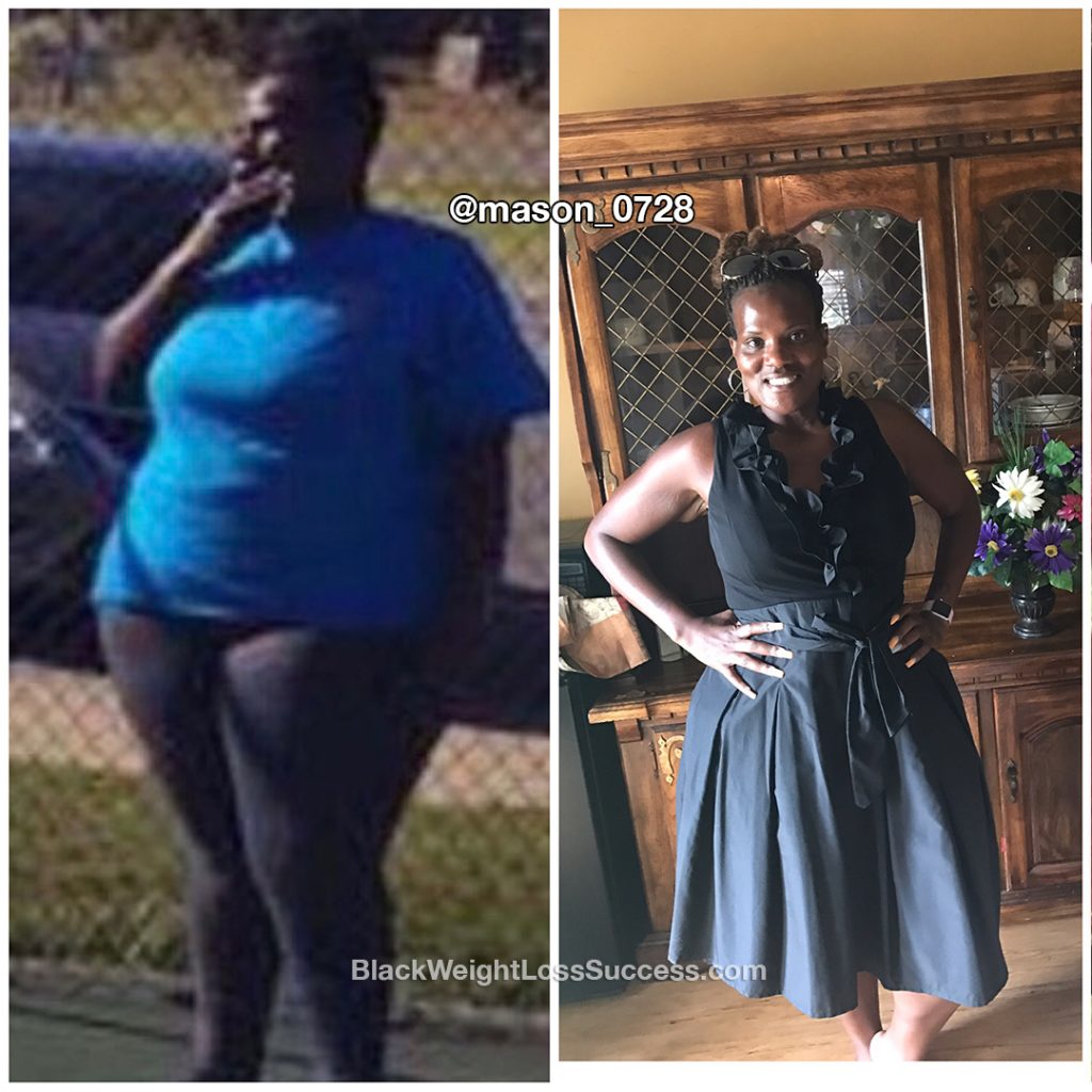 Kenyetta lost 95 pounds - Black Weight Loss Success