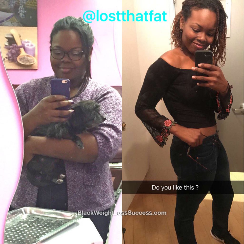 Tasha lost 76 pounds | Black Weight Loss Success