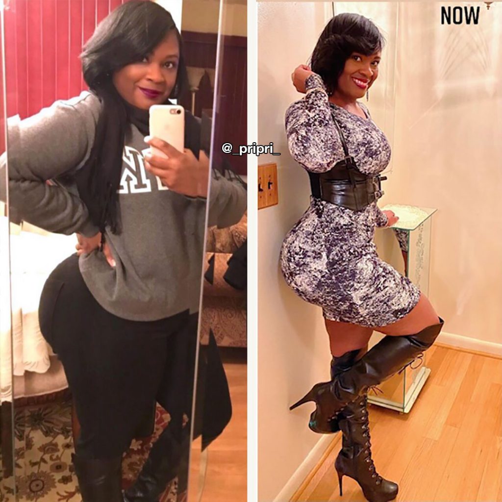 Caprisha lost 53 pounds - Black Weight Loss Success