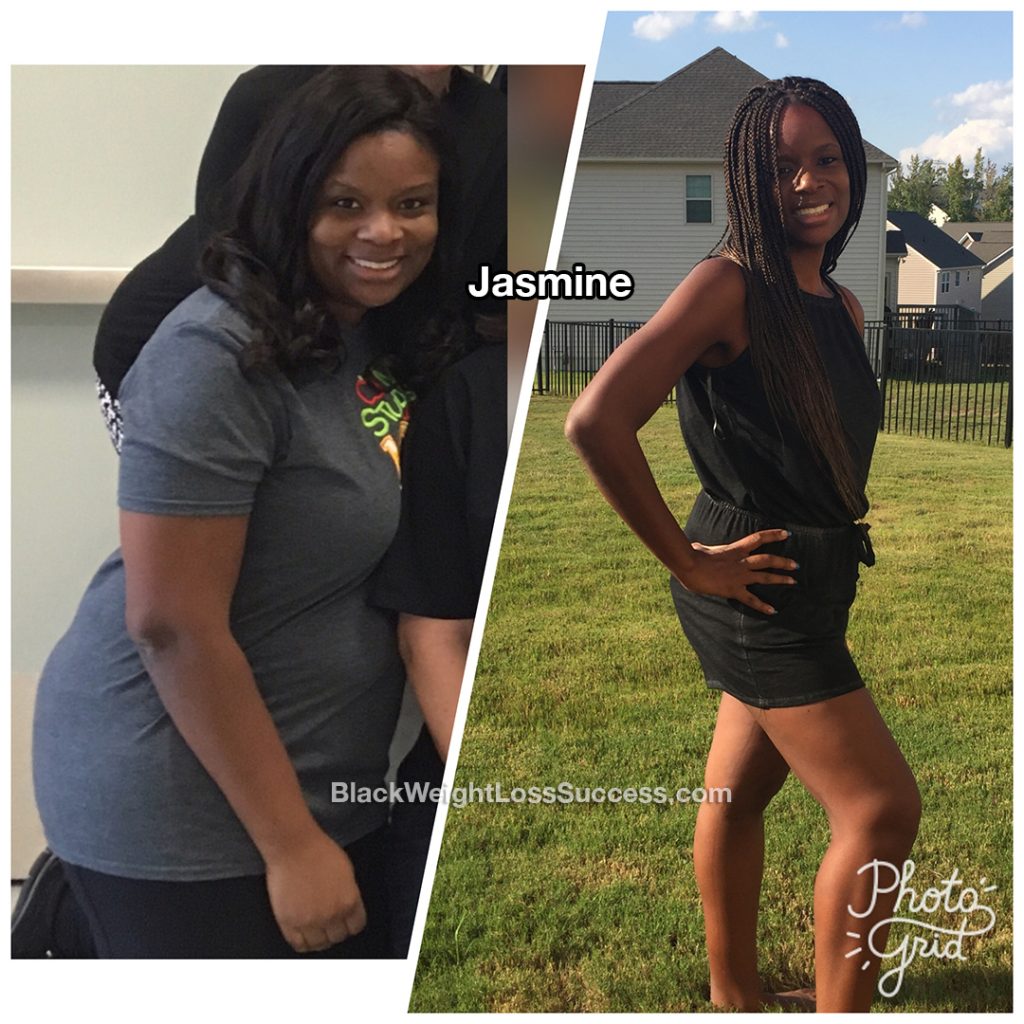 Jasmine lost 60 pounds - Black Weight Loss Success