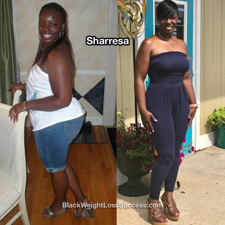 Sharresa lost 66 pounds | Black Weight Loss Success