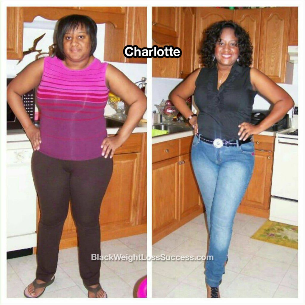 Charlotte lost 64 pounds | Black Weight Loss Success