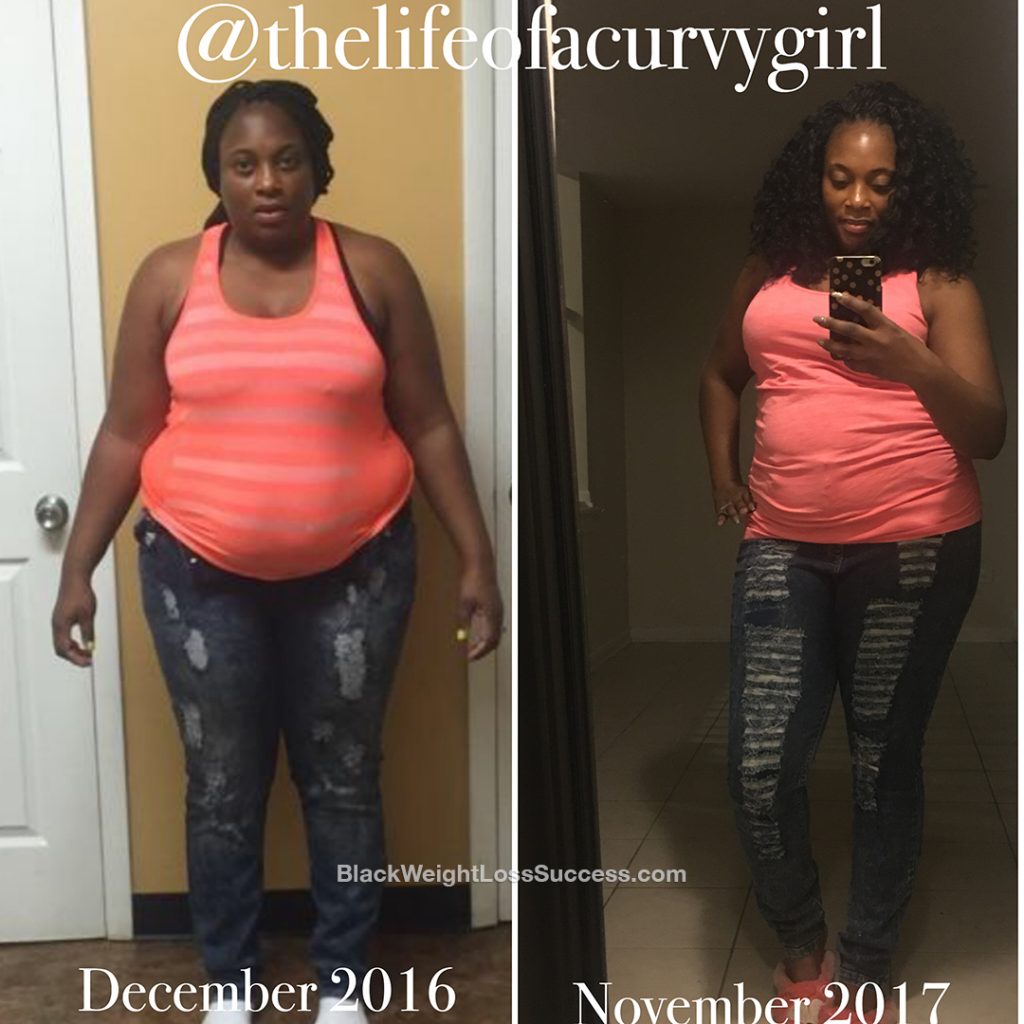 Kassandra lost 58 pounds | Black Weight Loss Success