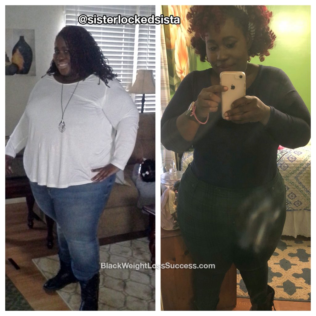Loretha lost 87 pounds - Black Weight Loss Success