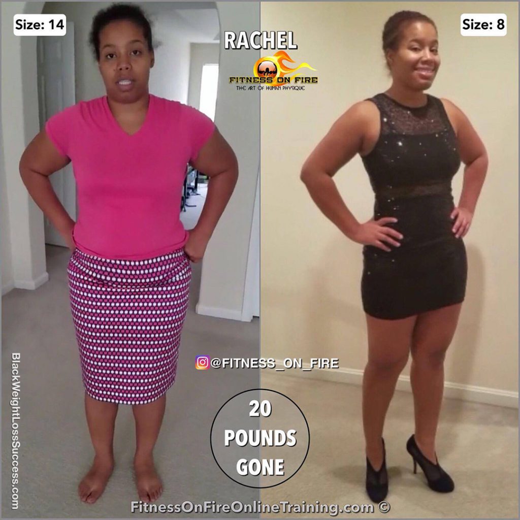 Rachel lost 20 pounds and several dress sizes | Black Weight Loss Success