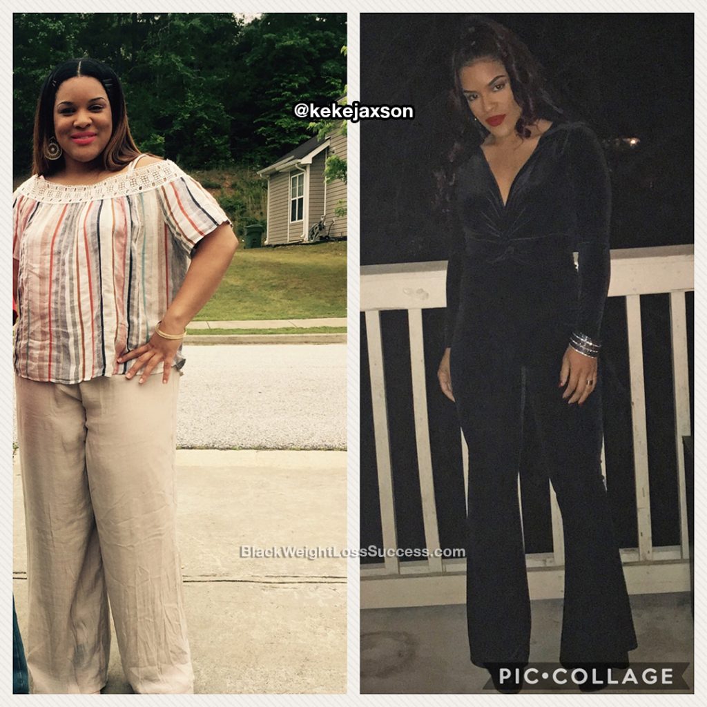 Keaundra lost 80 pounds - Black Weight Loss Success