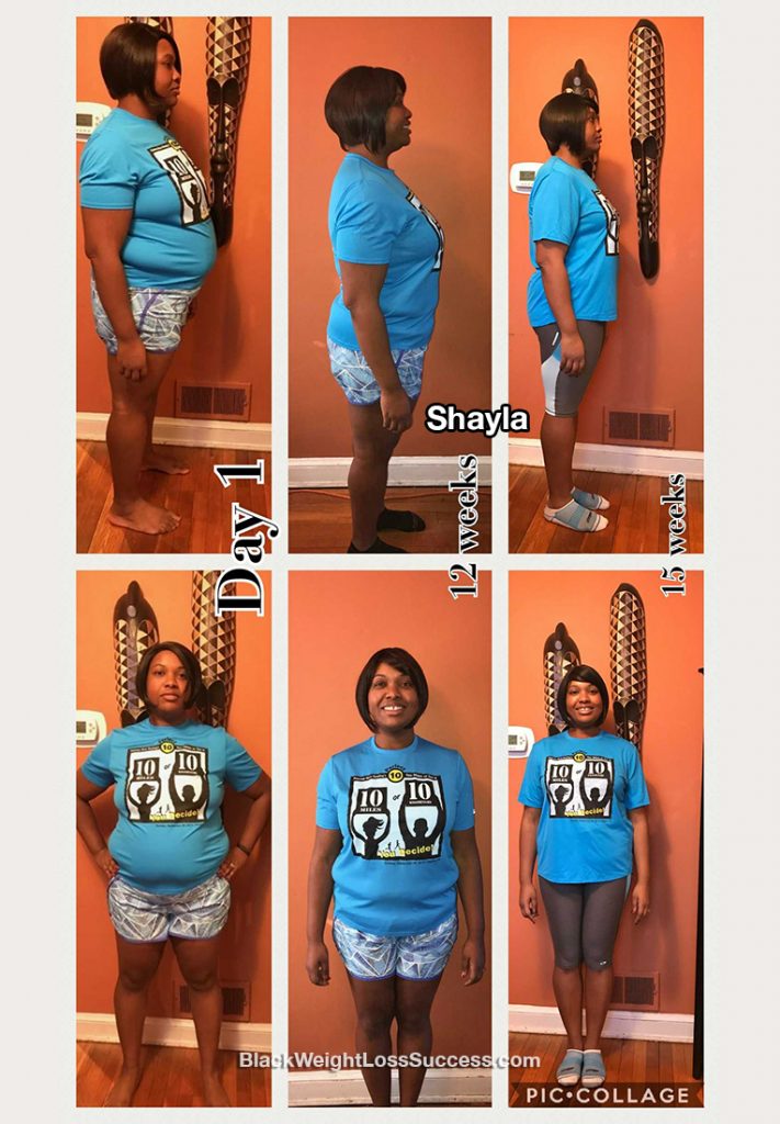Shayla lost 27 pounds | Black Weight Loss Success