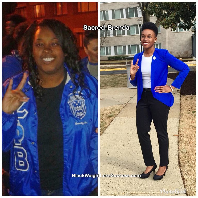 Sacred-Brenda lost 85 pounds | Black Weight Loss Success