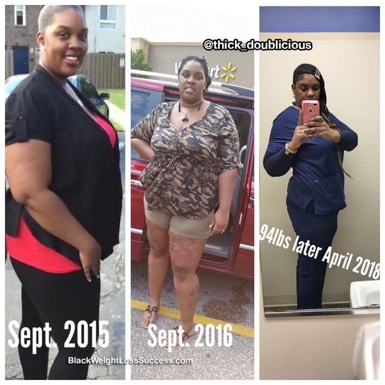 Cyndy lost 94 pounds - Black Weight Loss Success