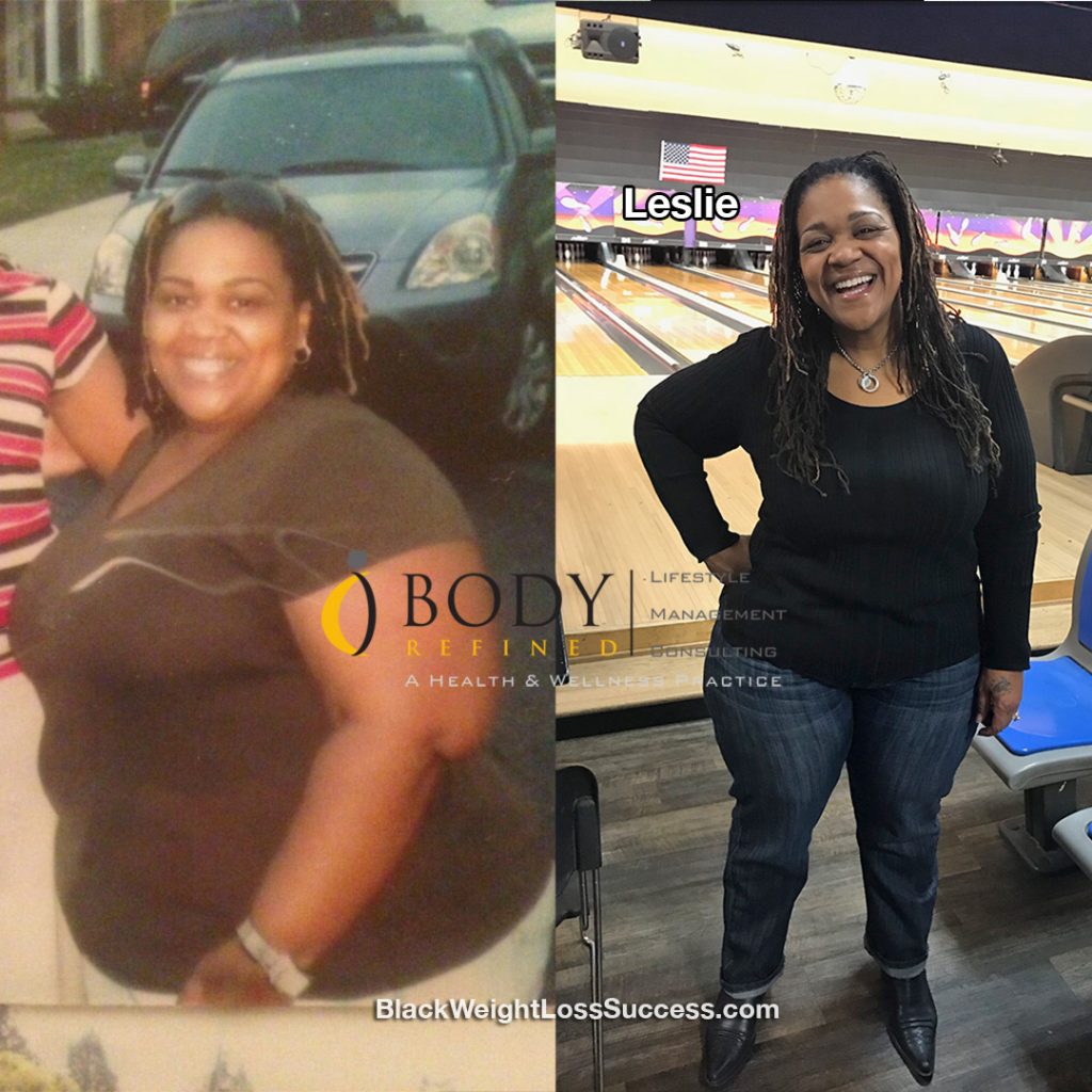 Leslie lost 114 pounds | Black Weight Loss Success