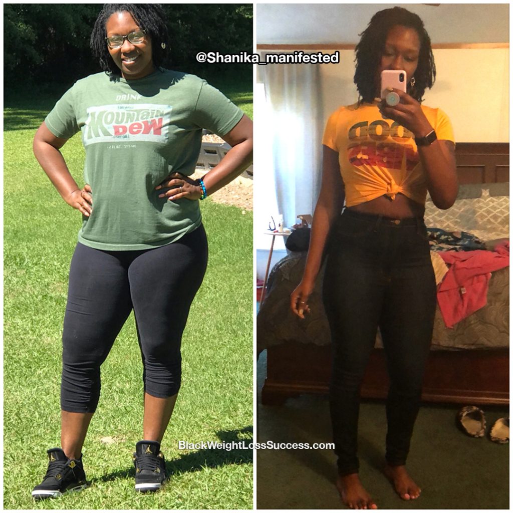 Shanika lost 48 pounds - Black Weight Loss Success