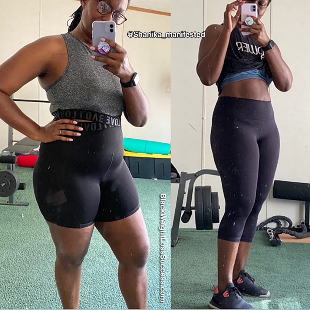 Shanika lost 48 pounds - Black Weight Loss Success