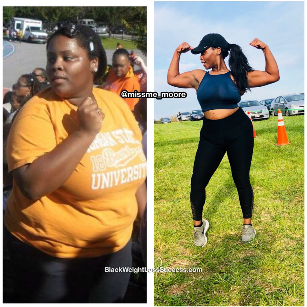 Ronieka lost 73 pounds - Black Weight Loss Success