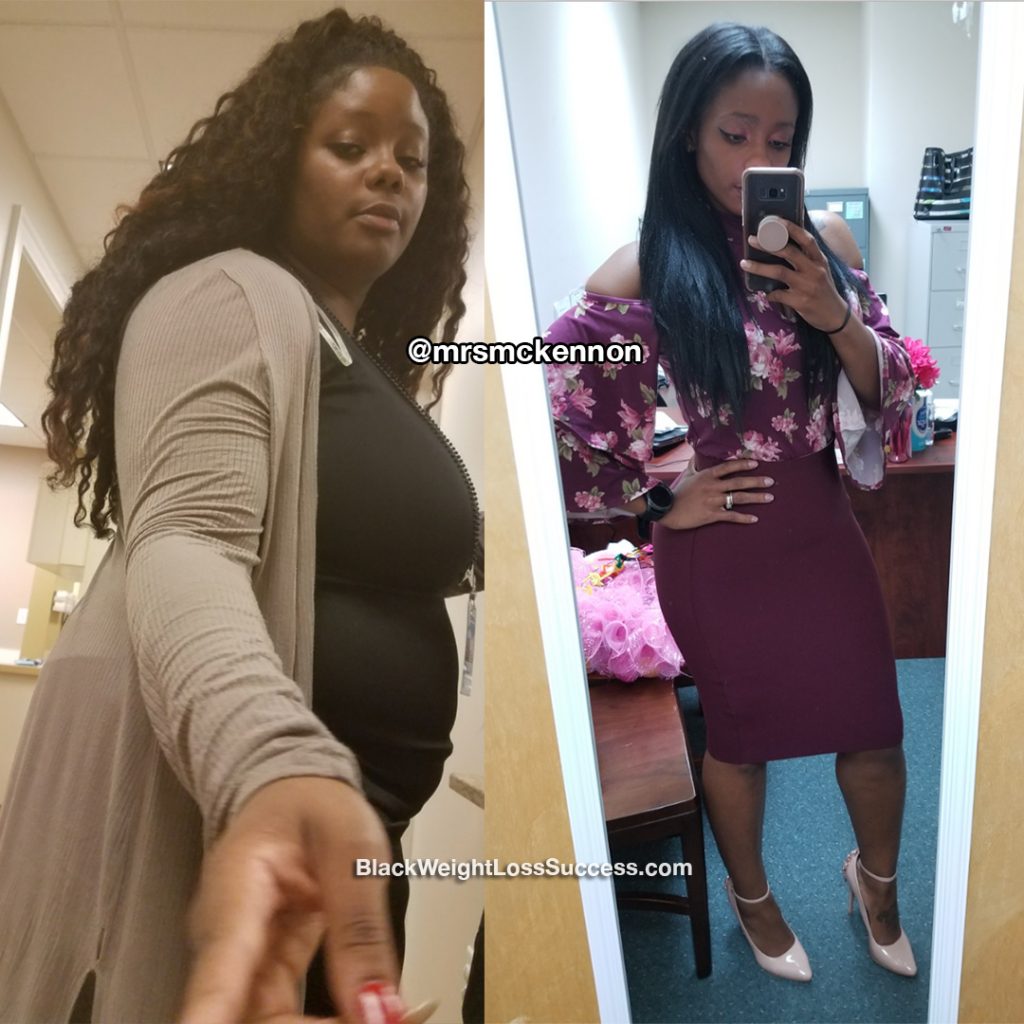 Alisia lost 119 pounds - Black Weight Loss Success