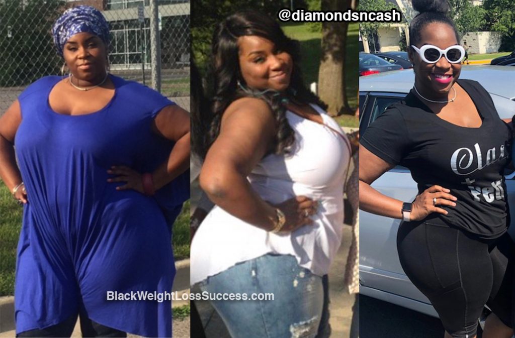 Diamond lost 78 pounds - Black Weight Loss Success