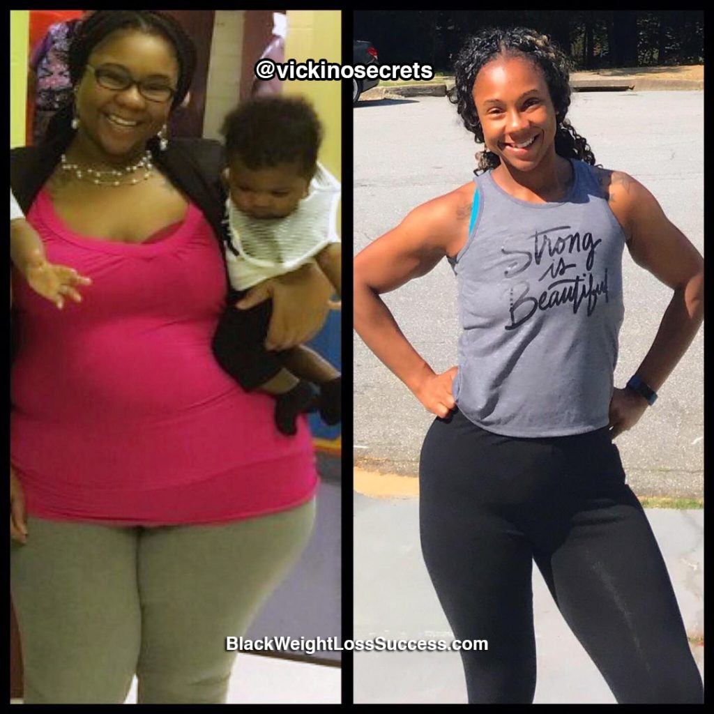 Victoria lost 125 pounds - Black Weight Loss Success