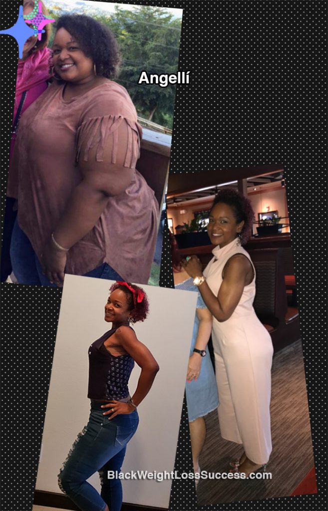 Angellí lost 169 pounds - Black Weight Loss Success
