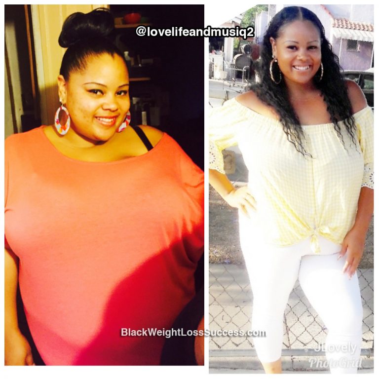 Jareda lost 94 pounds - Black Weight Loss Success
