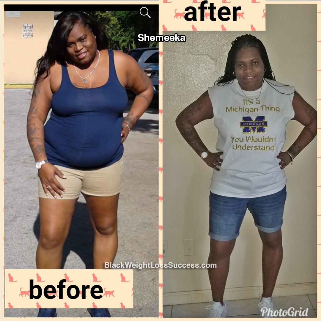 Shemeeka Lost 40 Pounds Black Weight Loss Success