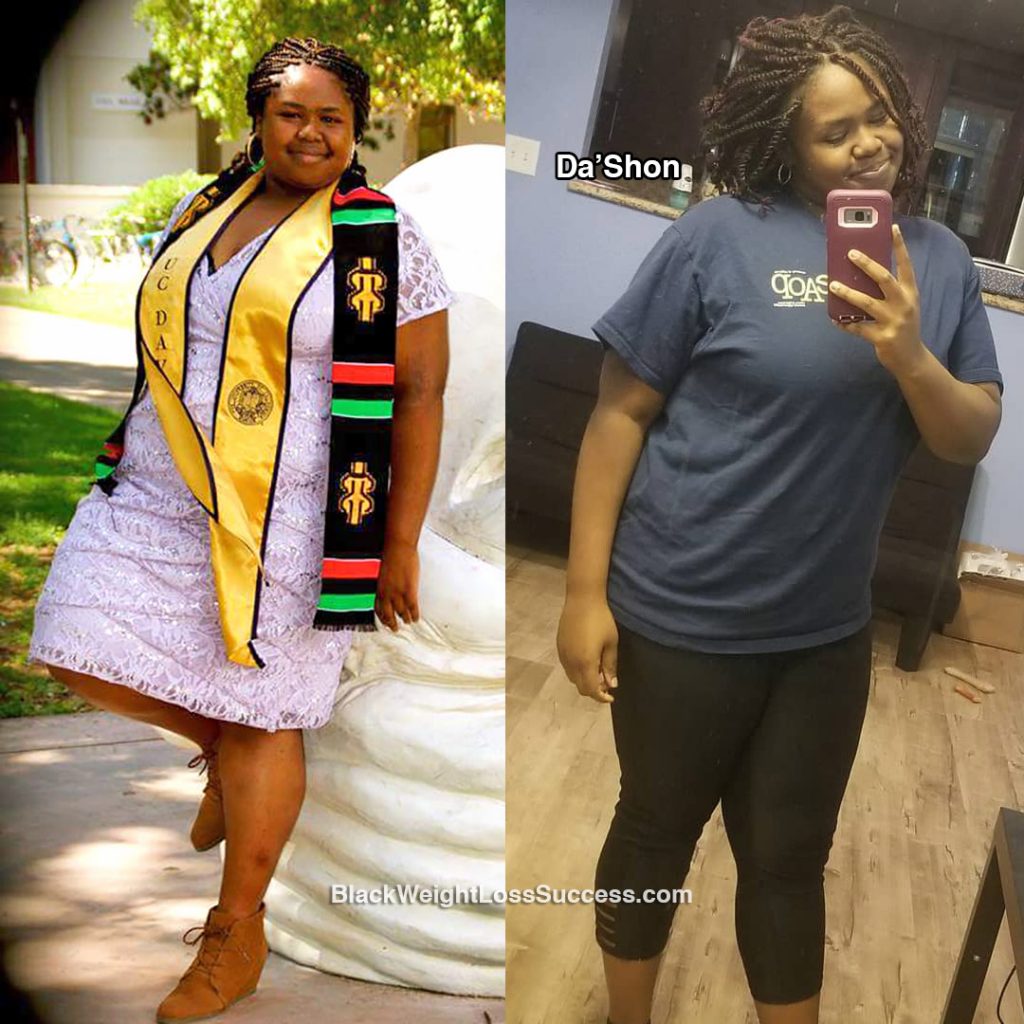 Da’Shon lost 78 pounds - Black Weight Loss Success