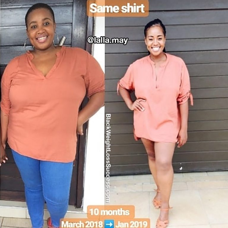 Lalla lost 77 pounds - Black Weight Loss Success