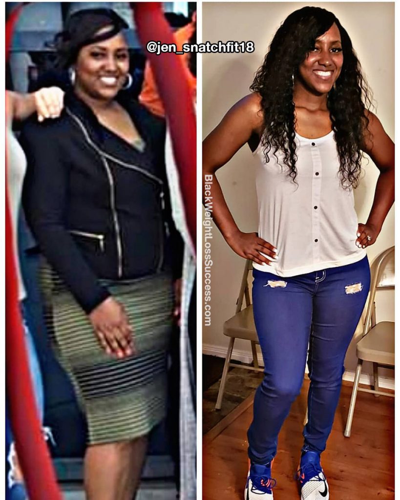 Jen lost 85 pounds | Black Weight Loss Success